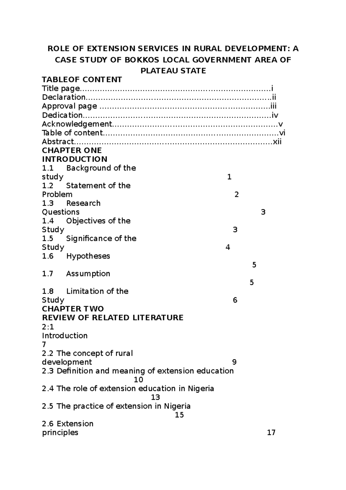 Extension Services IN Rural Development - ROLE OF EXTENSION SERVICES IN ...