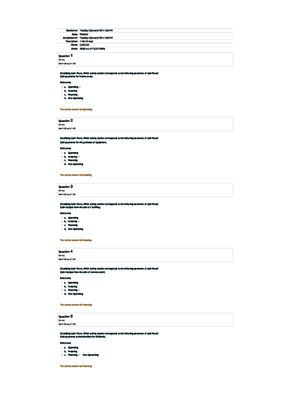 Self-Quiz Unit 8 Attempt review - Started on Tuesday, 9 January 2024, 2 ...