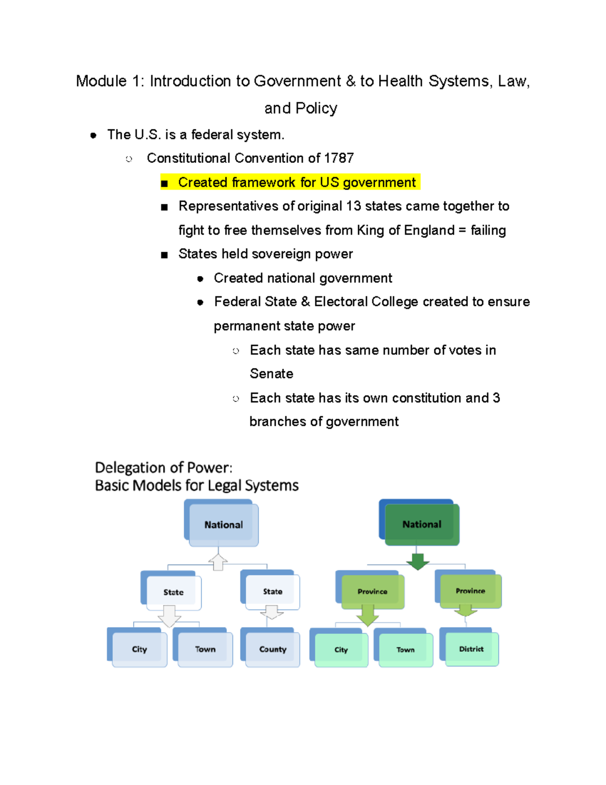 Module 1 - Module 1: Introduction to Government & to Health Systems ...