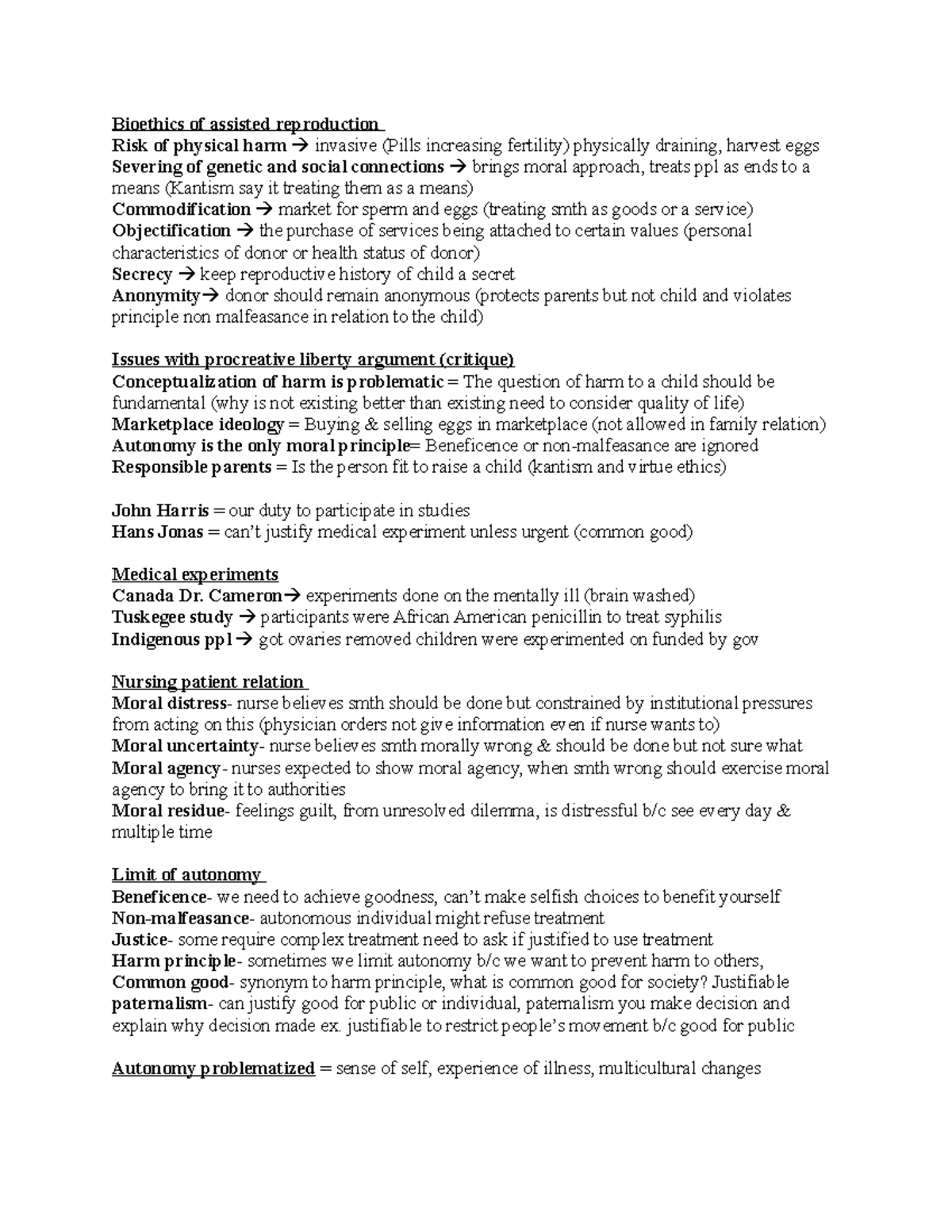 Bioethics of assisted reproduction - Cameron experiments done on the ...