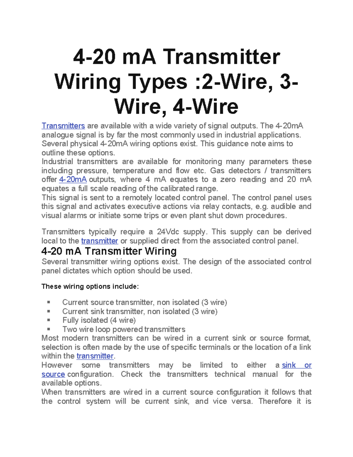 2 Wire 3 Wire 4 Wire Transmitter Wiring 1697850698 - 4-20 mA ...