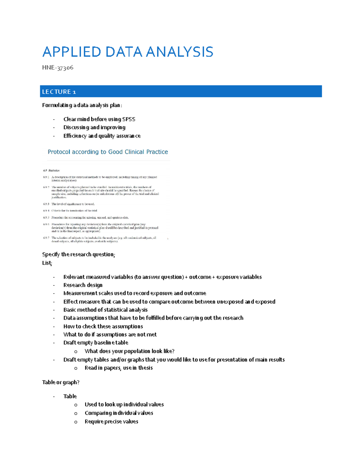 Aantekeningen Applied Data Analysis - APPLIED DATA ANALYSIS HNE ...