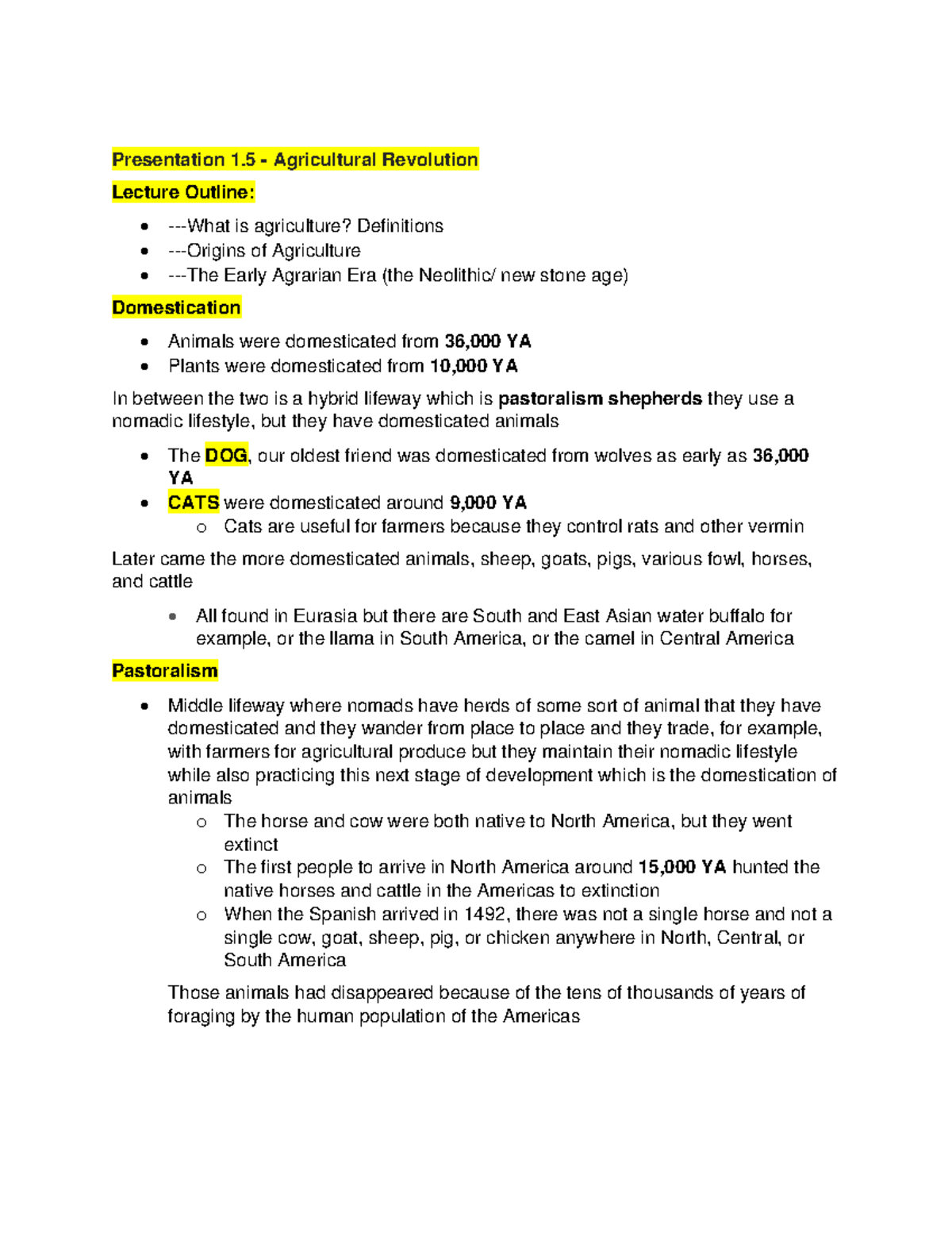 Presentation 1.5 - Agricultural Revolution - Presentation 1 ...