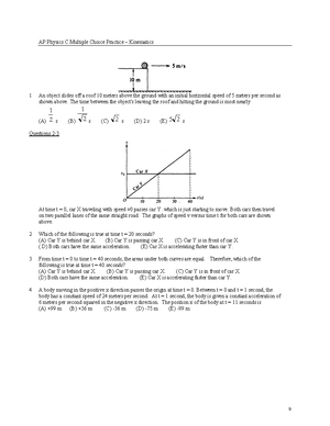 Ap-phys1 kinematics-2-d-practice-problems - PSI AP Physics 1 Kinematics ...
