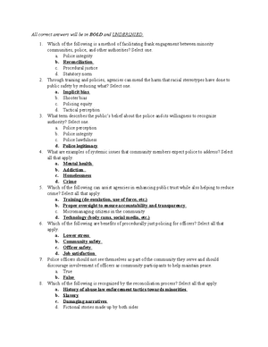 5-3 Module Five Quiz Michelle Garcia - The correct answers will be in ...