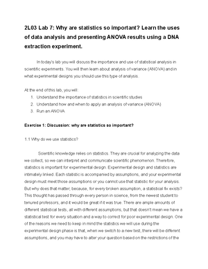 Lab 8 Manual - 2L03 Lab 8: Why are statistics so important? Learn the ...