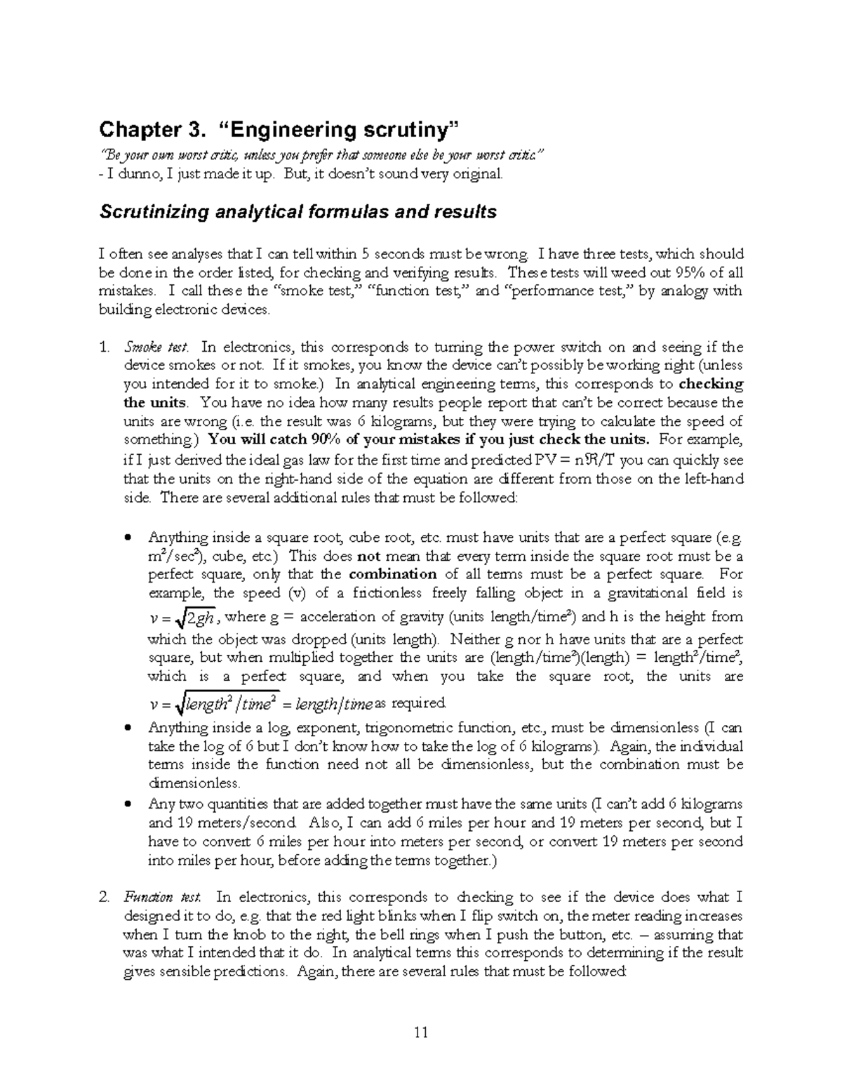 Mechanical Engineering-3 - Chapter 3. “Engineering scrutiny” “Be your ...
