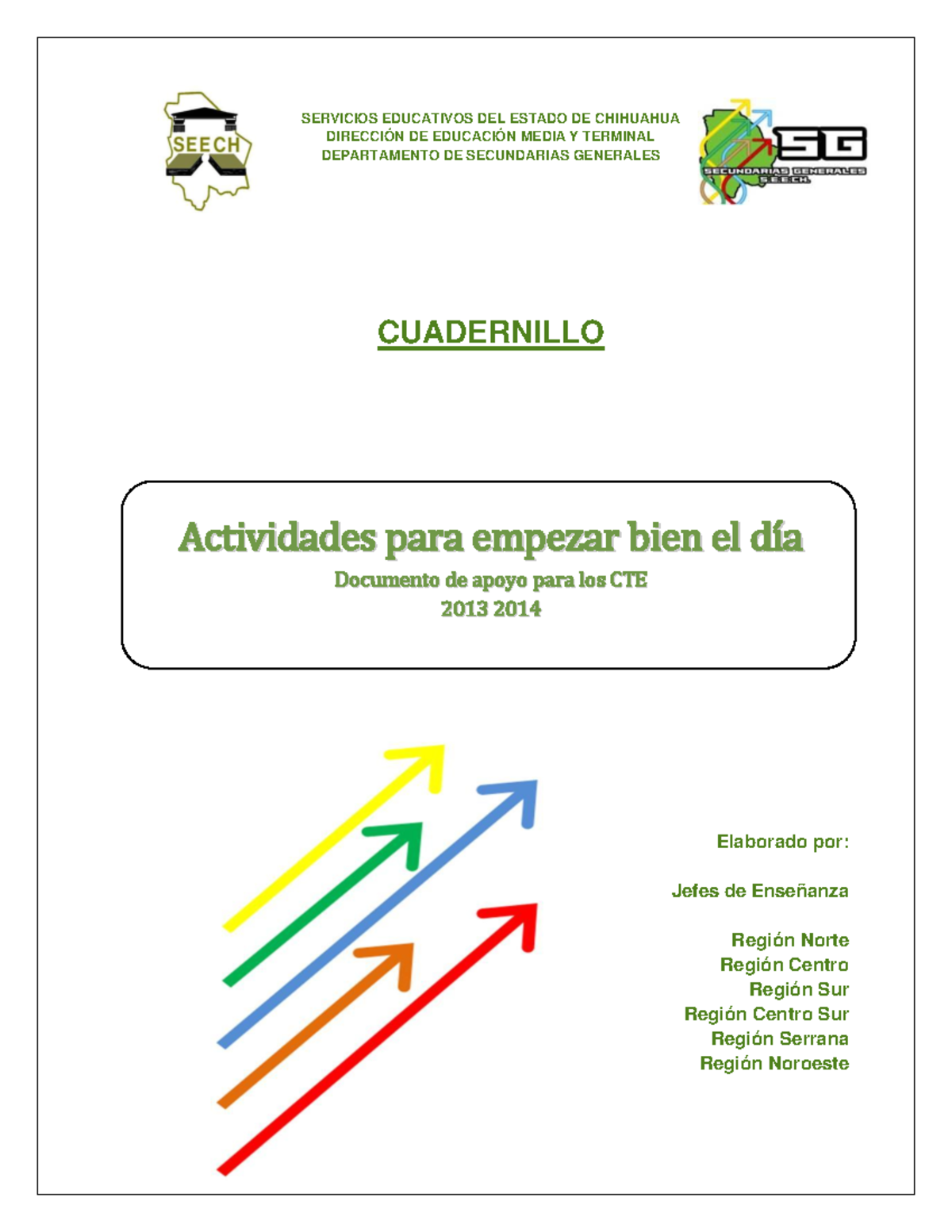 Actividades para empezar bien el dia - SERVICIOS EDUCATIVOS DEL ESTADO ...