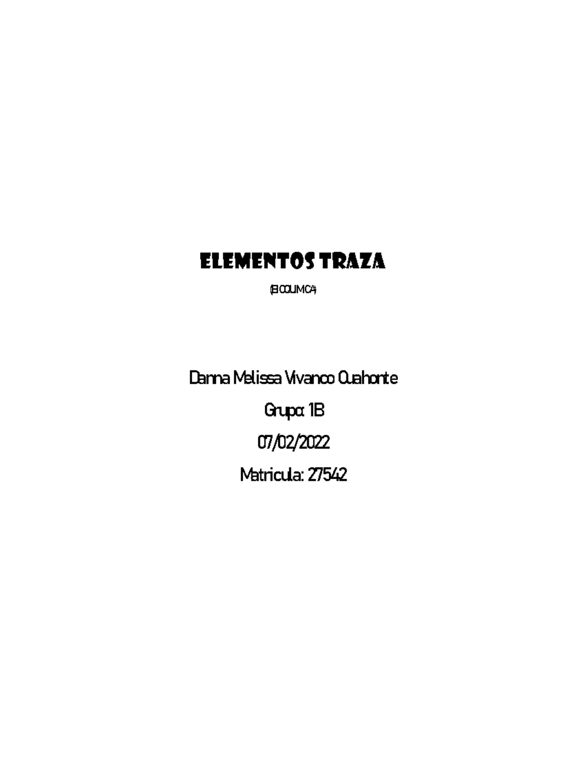 Elementos Traza bioquimica - Bioquímica - ELEMENTOS TRAZA (BIOQUIMICA ...