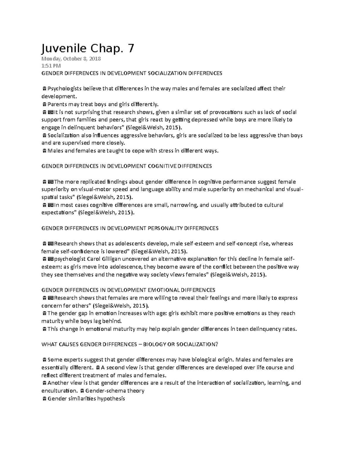 Juvenile Chap. 7 - Lecture notes 7 - Juvenile Chap. 7 Monday, October 8 ...