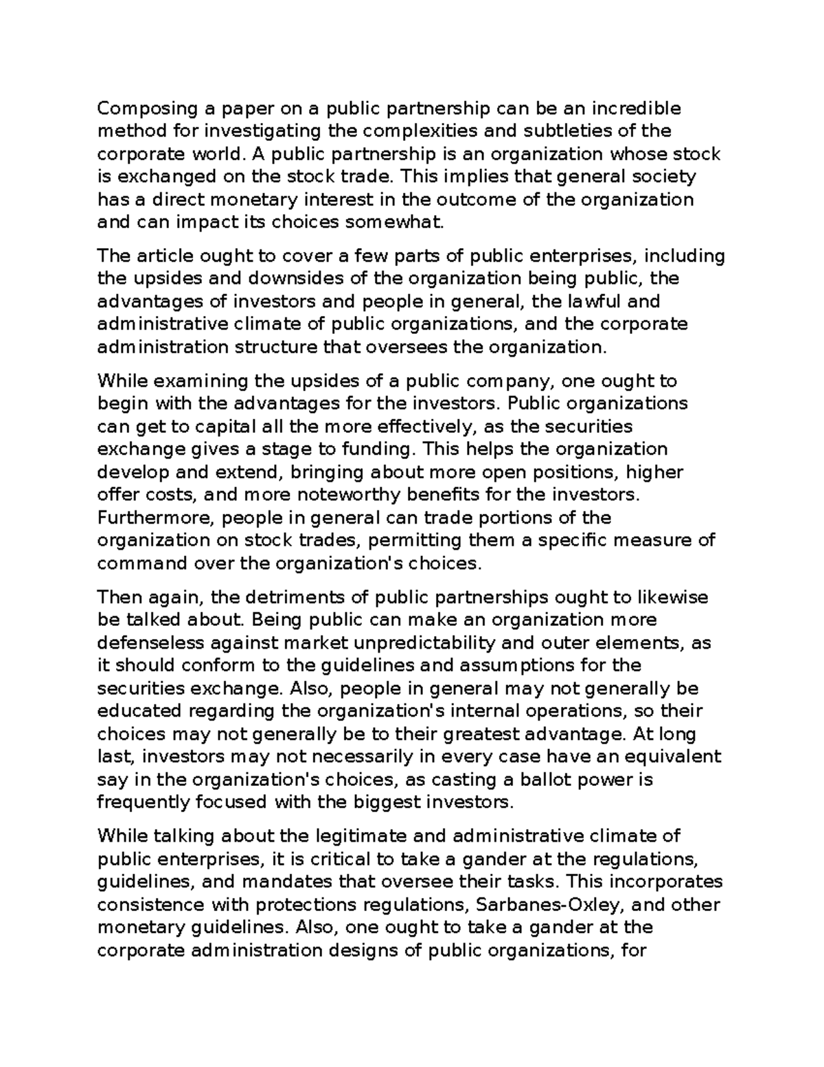 EP 3 - INFORMATIVE - Composing a paper on a public partnership can be ...