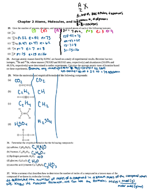 Unit 4 Practice - ASSIGNMENT - 1 Chemical Formulas for Molecules ...