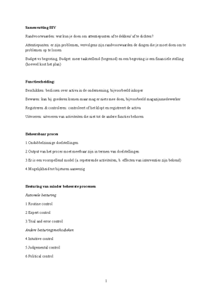 Proefexamen Theorie BIV 27-06-2014 // Bestuurlijke Informatieverzorging ...