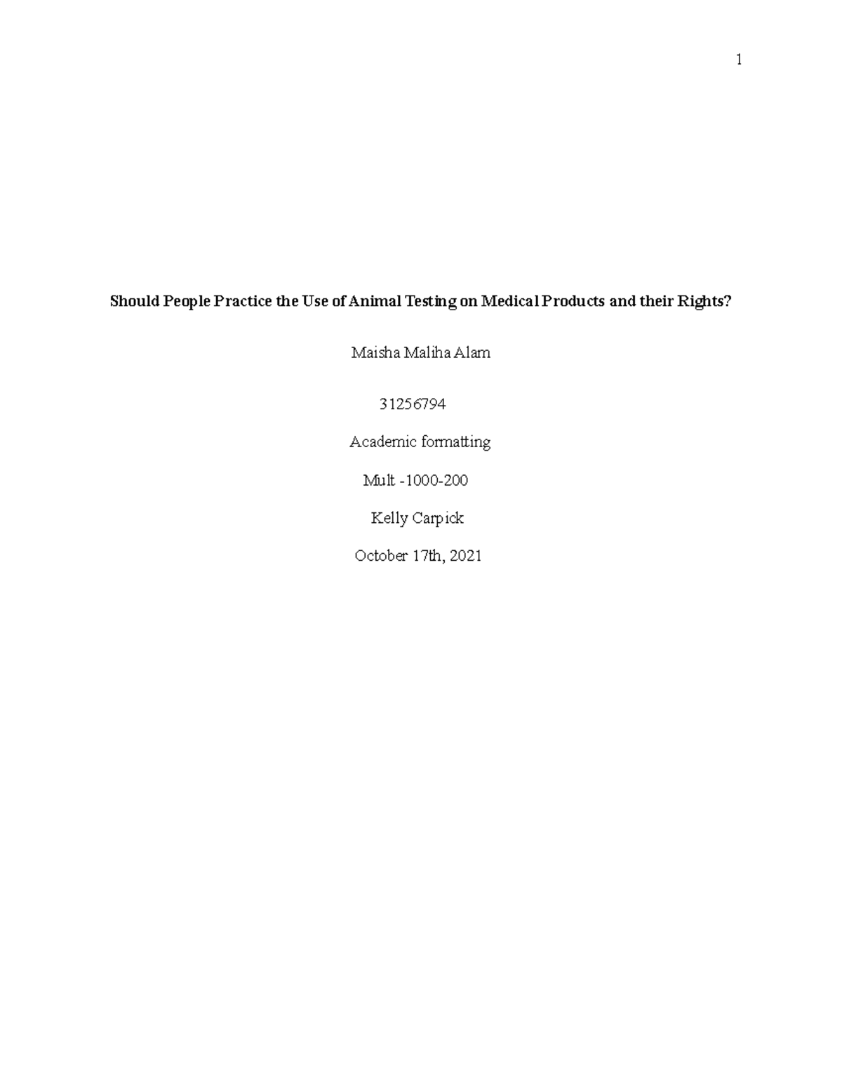Academic formatting - this paper contains lecture notes and assignments ...