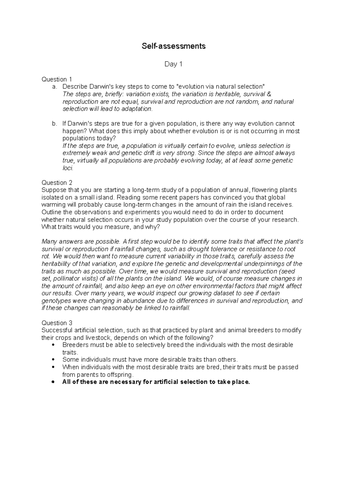 PBR21306 - Questions and answers to the self-assessments - Self ...