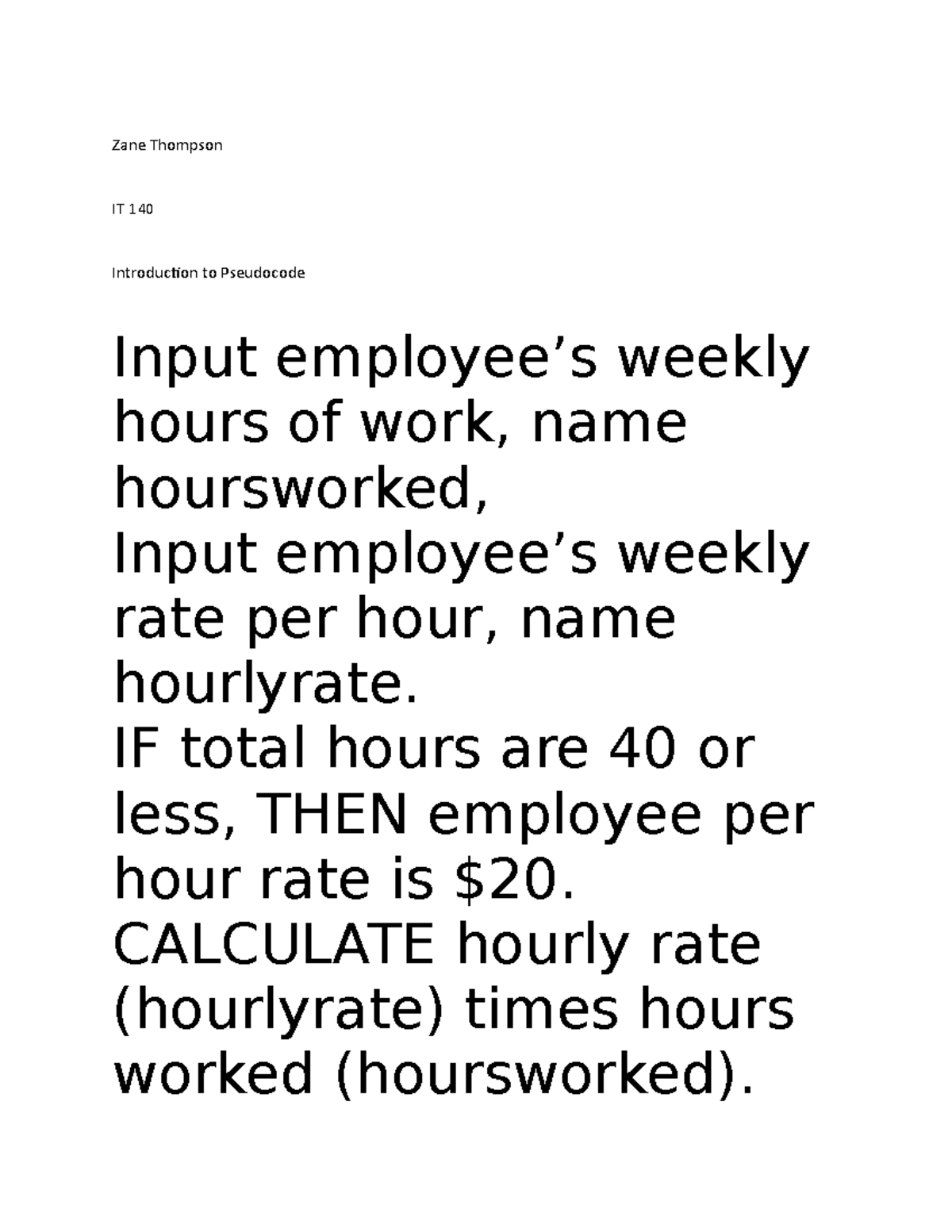 Zane Thompson 3-3 - Module 3-3 - Zane Thompson IT 140 Introduction to ...