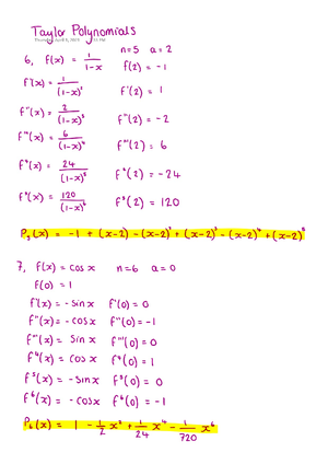 Lecture 11.3 Taylor series - Course Notes for MATH 2411: Calculus II CU ...