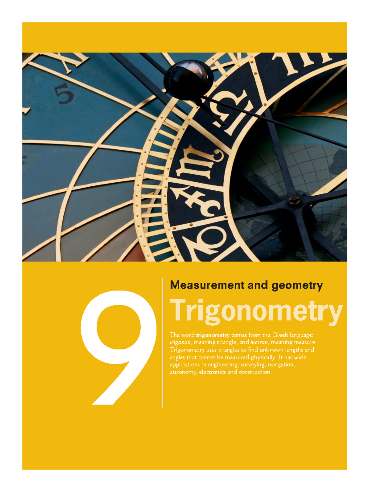 Chapter 09 - Trigonometry - ####### Measurement and geometry ...