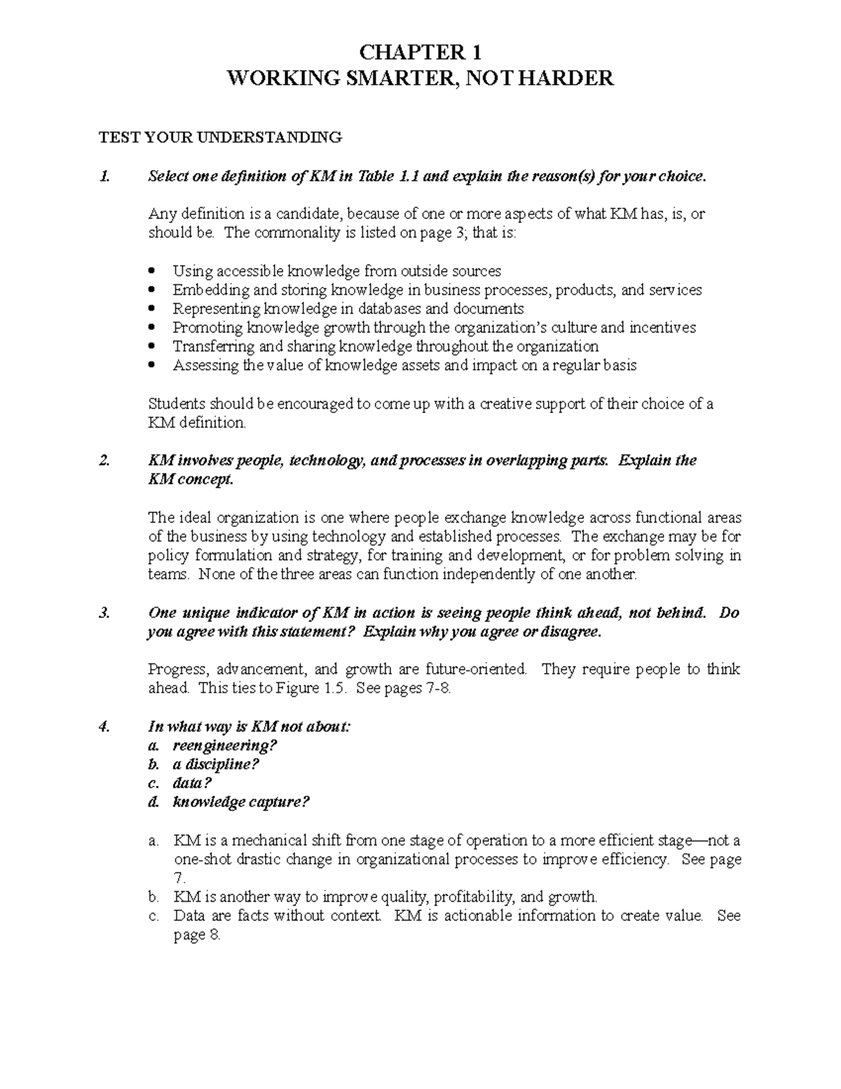 Ch01 Working smarter Not harder - CHAPTER 1 WORKING SMARTER, NOT HARDER ...