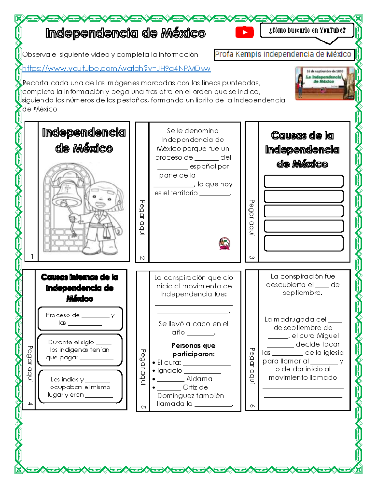 Librito de la Independencia de México Profa Kempis - Observa el ...