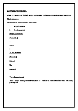 UNIT-1 OOPs Structures in C++ - C++ Structures Structures (also called ...