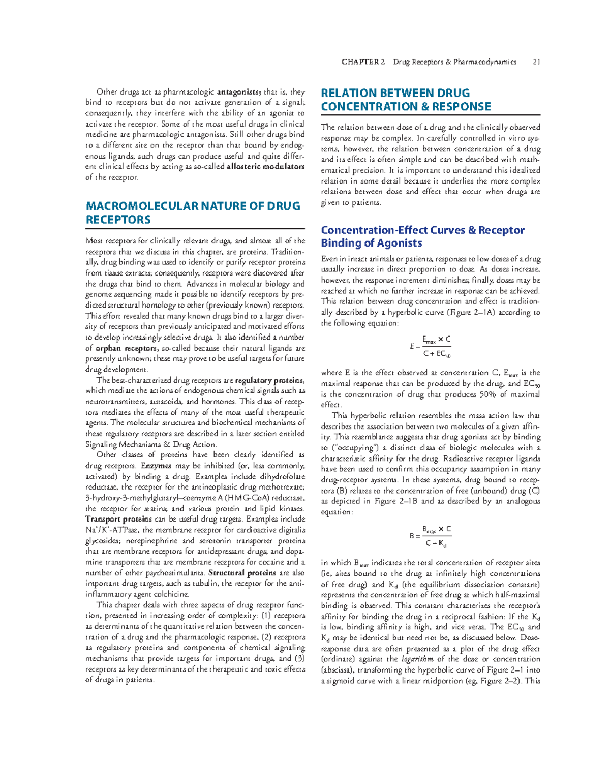 Basic and clinical pharmacology 3 - CHAPTER 2 Drug Receptors ...