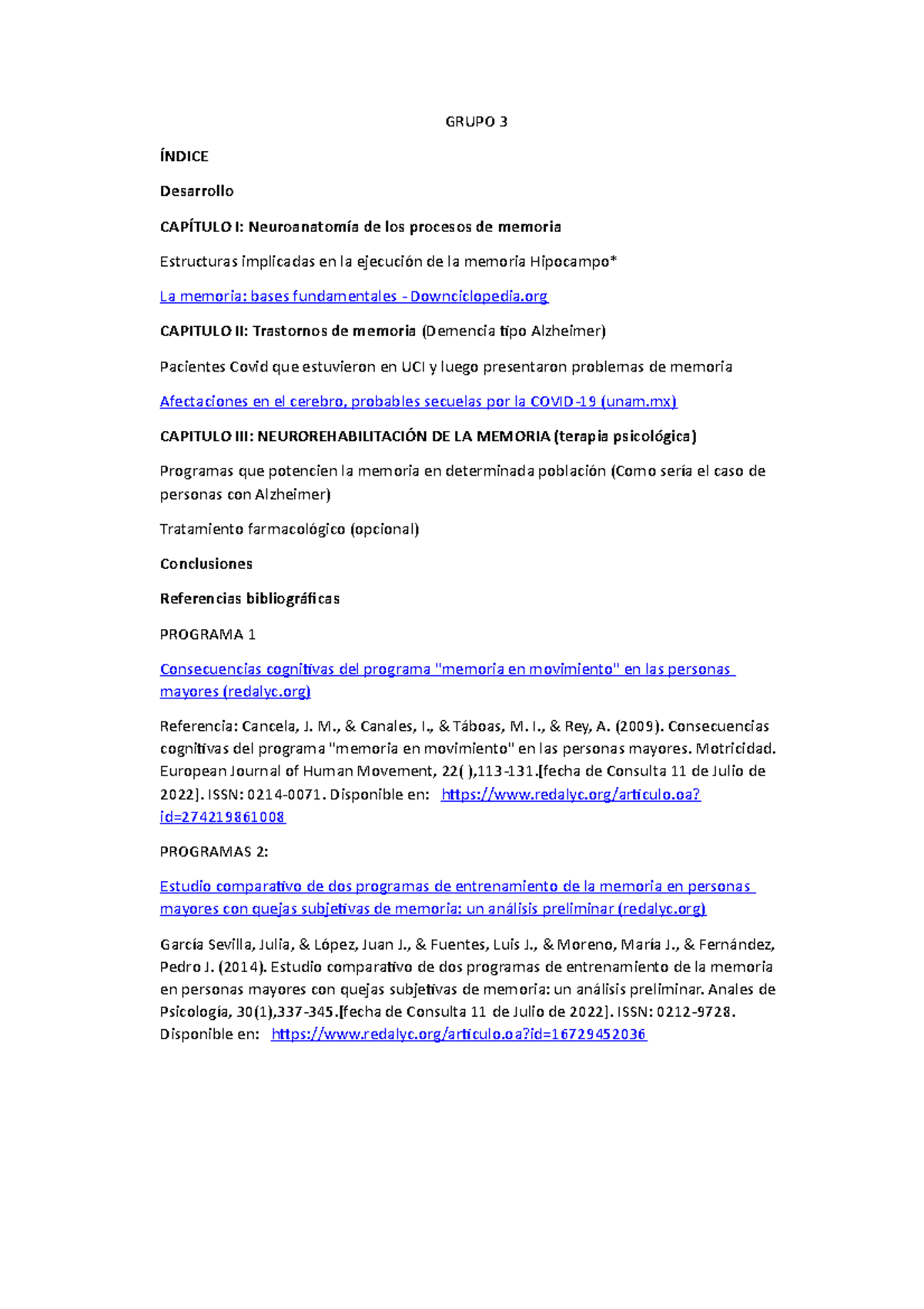 B.B.C. - Estructura PARA TA3 - GRUPO 3 ÍNDICE Desarrollo CAPÍTULO I ...
