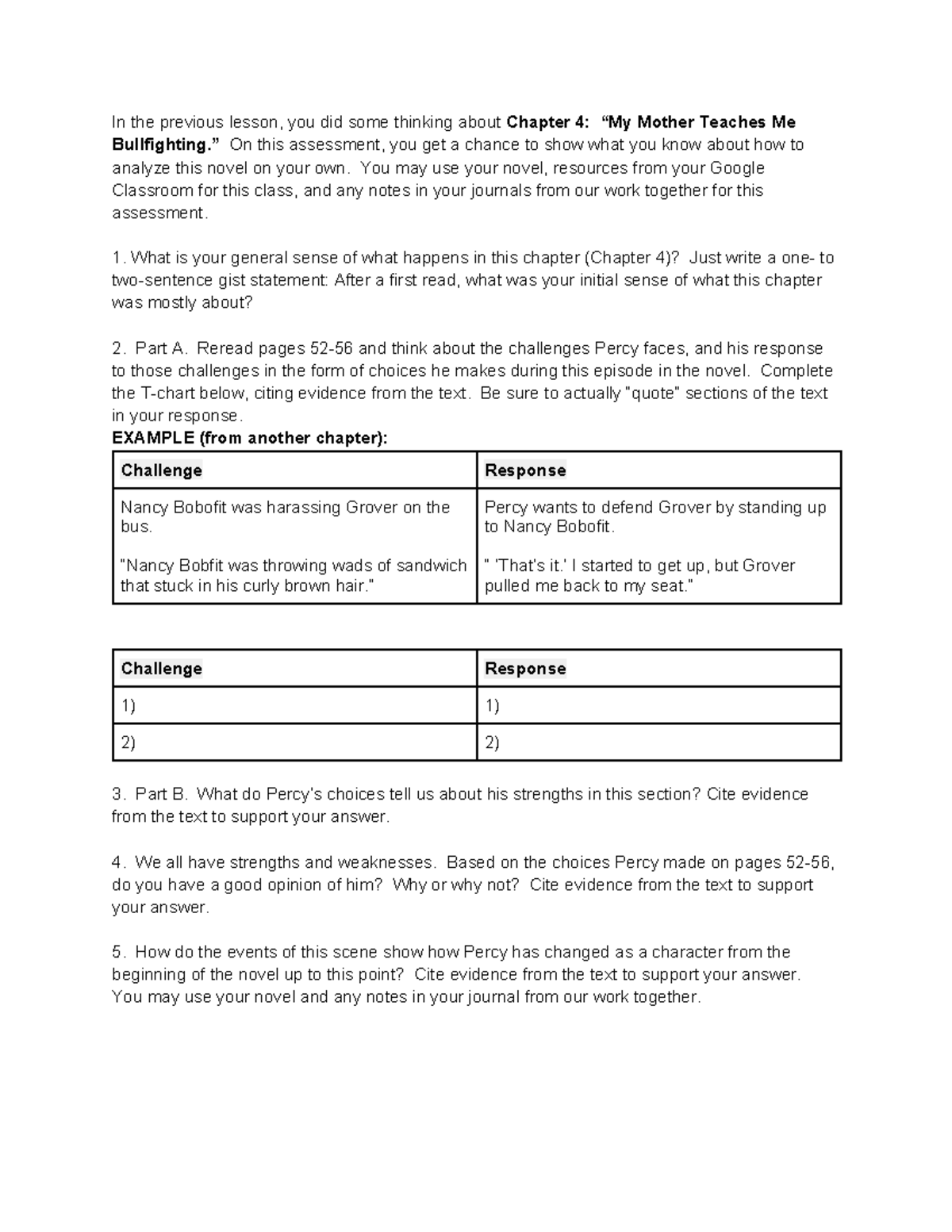 PJ LT Mid-Unit 1 Assessment - In the previous lesson, you did some ...