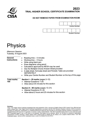 Hsc physics solutions 2023 - Year 12 – Physics The End! Year 12 Physics ...
