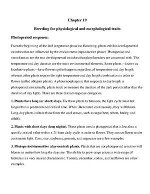 Principles of plant genetics and breeding 125 - Chapter 16 Breeding ...