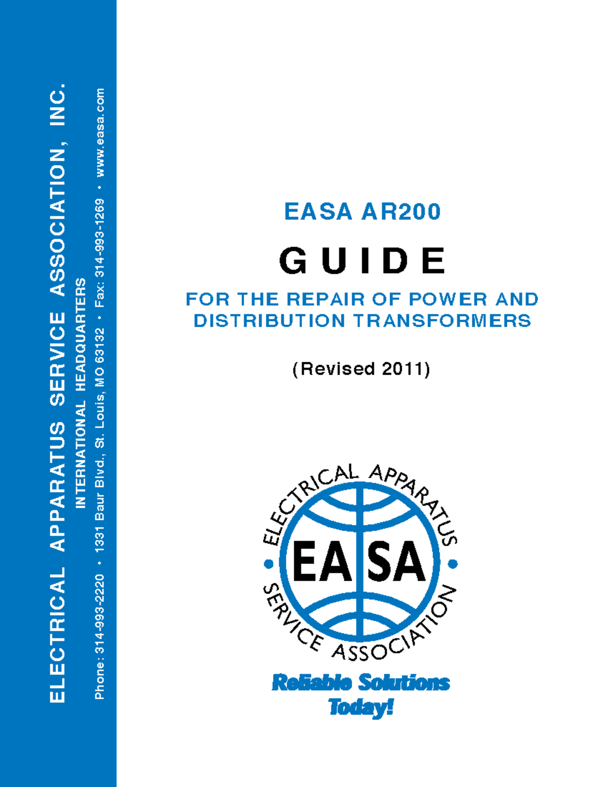 Manual EASA PARA Transformadores - EA SA E L E C T R I C A L A P P A R ...