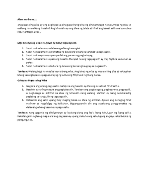 Narrative report(FS1) - ACKNOWLEDGMENT The field study student wishes ...