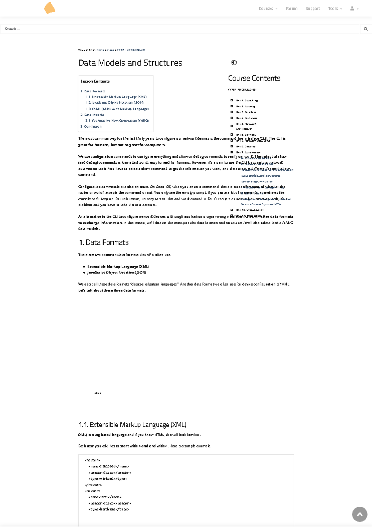 Data Models and Structures - You are here: Home » Cisco » CCNP ENCOR 350- Search ... Data Models ...