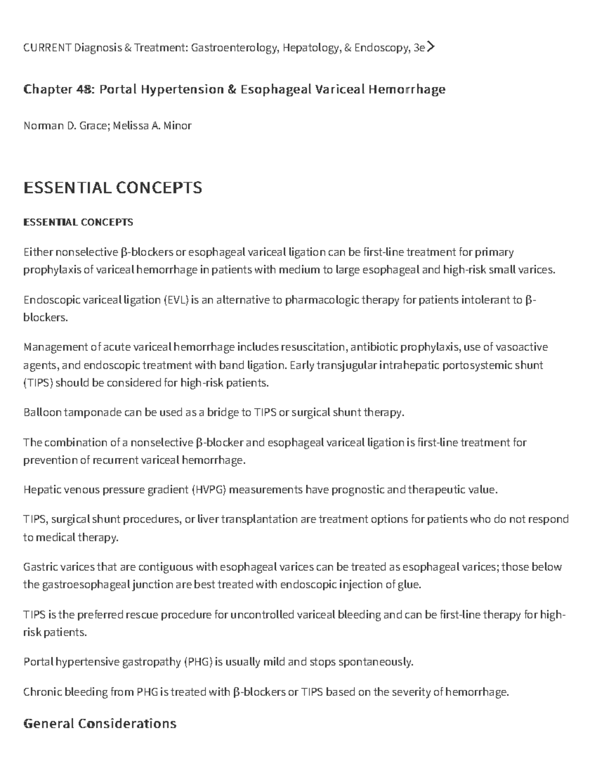 Portal Hypertension - Study material - CURRENT Diagnosis & Treatment ...