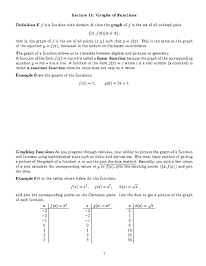 Precalculus Lecture 10 What is a Function - Lecture 10: What is a Function, definition ...
