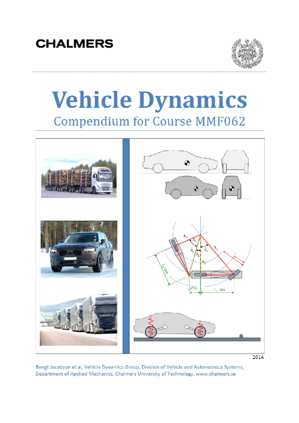 Vehicle Dynamics Manualzz - Makine Mühendisliği - Studocu