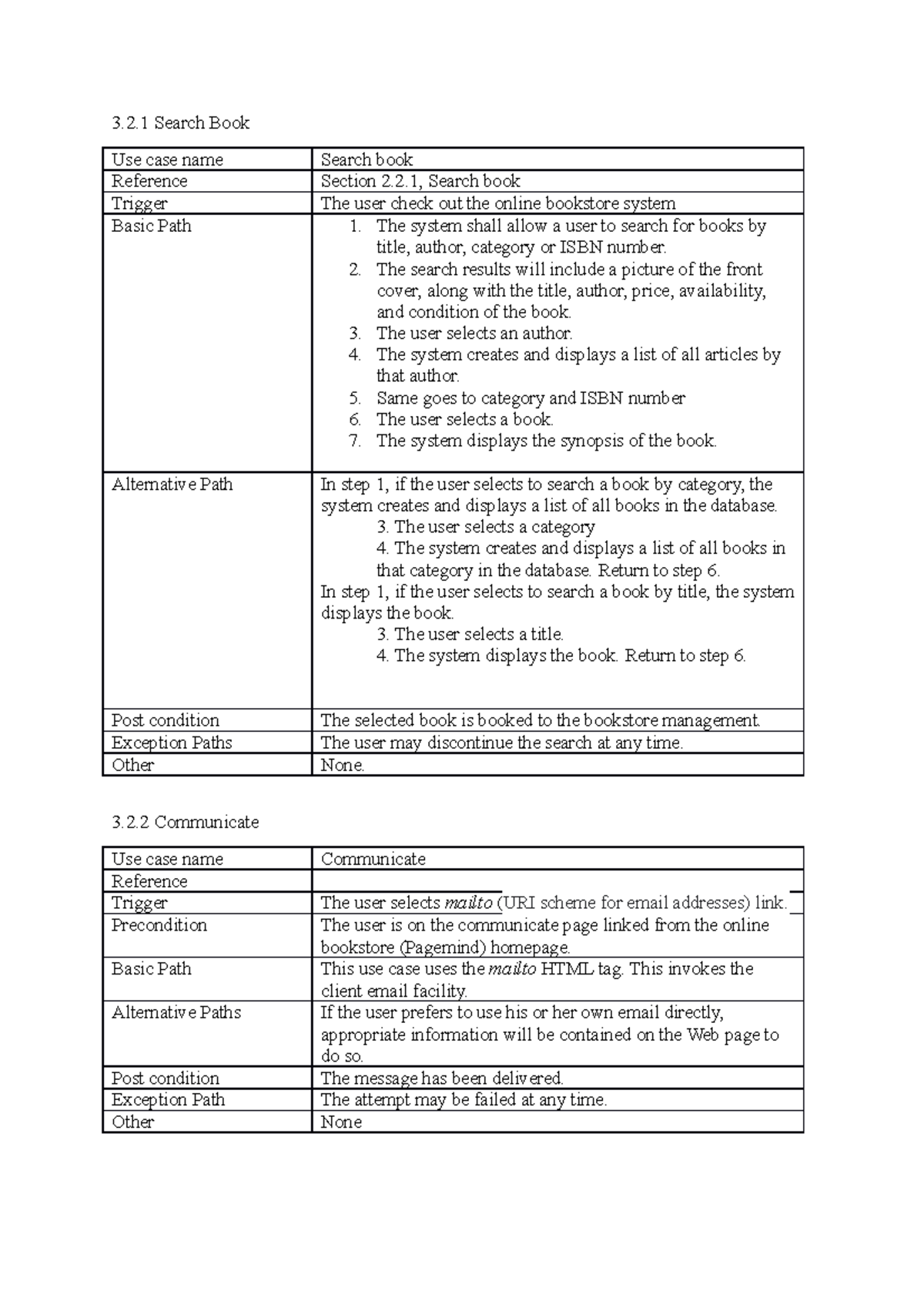 3.2.1 search book - SRS REQ - 3.2 Search Book Use case name Search book ...