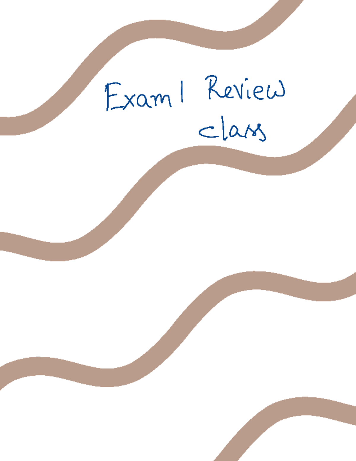 Lec 9 Exam 1 Review Class - Examl Review class The cross product Def ...