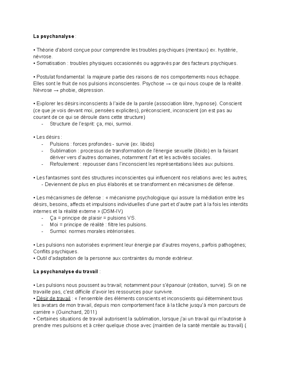 RLT-1009 Module 6 - Cours sur la psychanalyse au travail - La ...