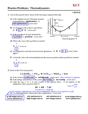 Thermodynamics practice problems - THERMODYNAMICS PRACTICE PROBLEMS 1 ...