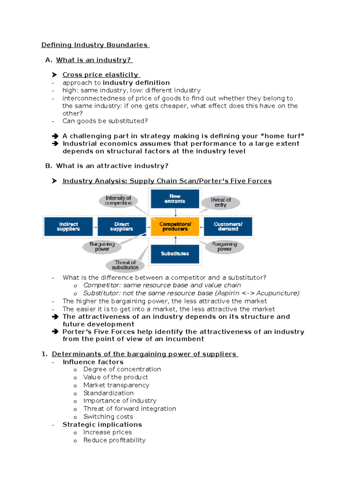Defining Industry Boundaries - What is an industry? Cross price ...