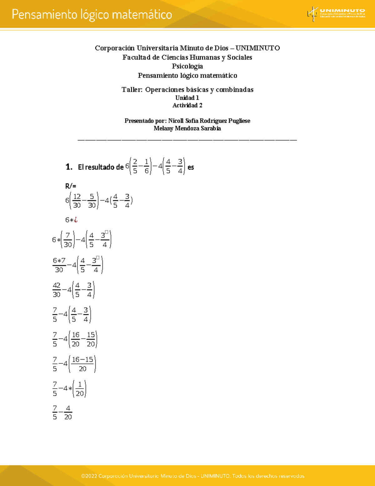 Uni1 act2 Tal ope bas com taller de matematica JSSs - Corporación ...