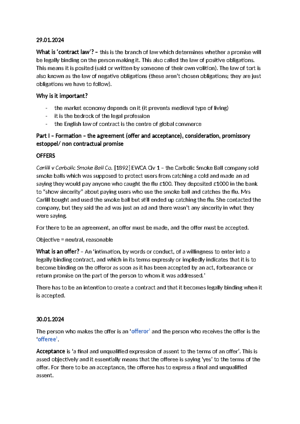 Contract Law Lectures - 29. What is ‘contract law’? – this is the ...