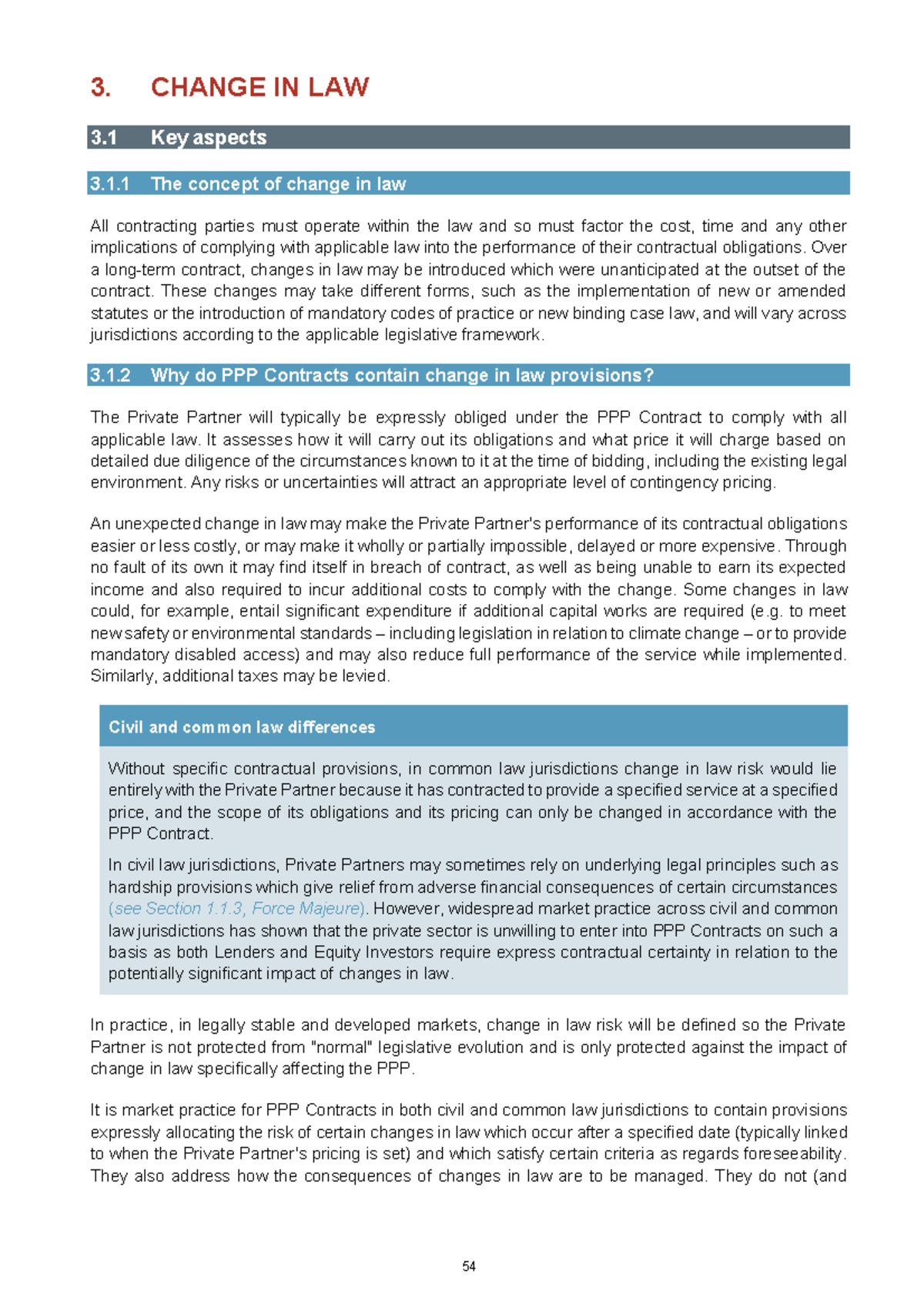 03 - Change in Law - dsgdsgdsgdsg - 3. CHANGE IN LAW 3 Key aspects 3.1 ...