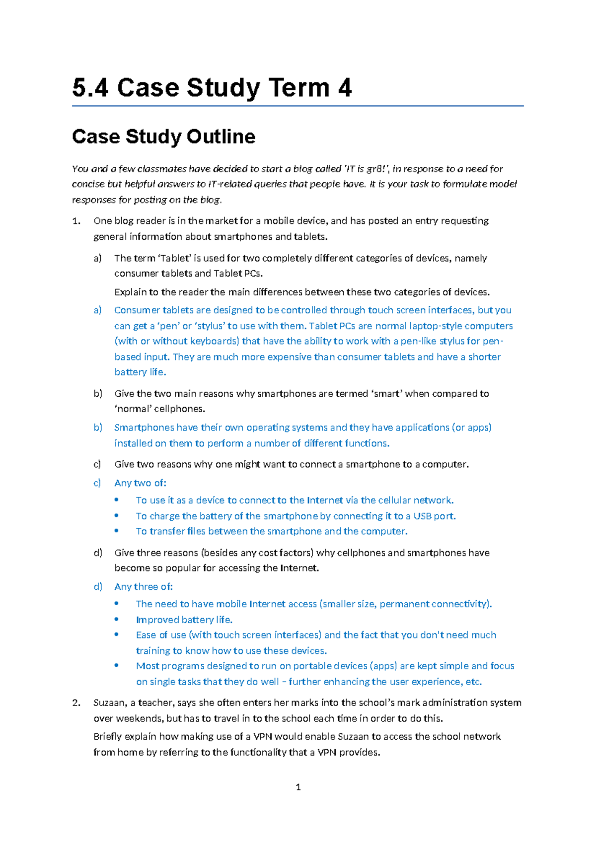 Gr12 5 4 Case Study Activity - 5 Case Study Term 4 Case Study Outline ...