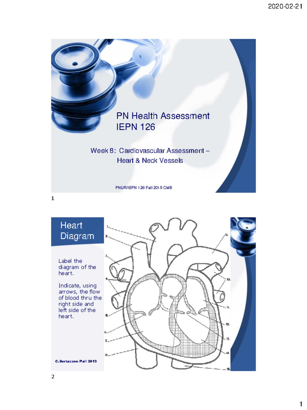 CVS Assessment - Lecture notes 8 - Warning: TT: undefined function: 32 ...