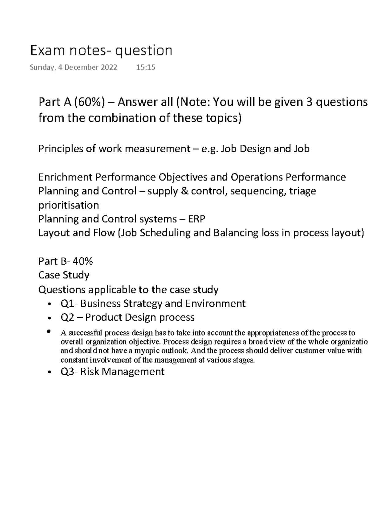 Exam notes- question - Discover how performance metrics and key ...