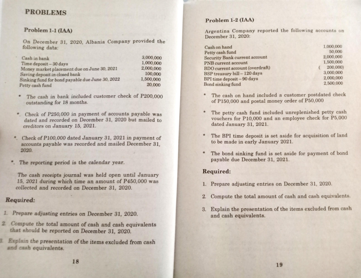 Sample problem chap 1 ia - PROBLEMS ####### Problem 1- ####### (IAA ...