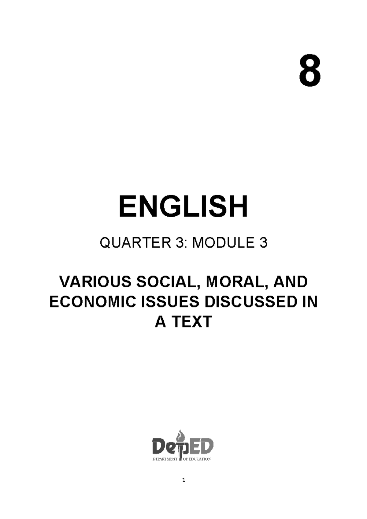 English 8 Quarter 3 Module 3-1-final-pdf - 8 ENGLISH QUARTER 3: MODULE ... English 8 Quarter 3 Module 3-1-final-pdf - 8 ENGLISH QUARTER 3: MODULE ...