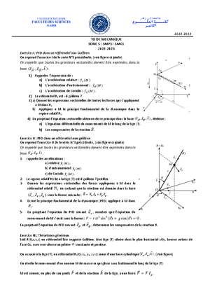TP Pendule simple S1 - TRAVAUX PRATIQUES : Mécanique du point matériel - Le pendule simple - Studocu